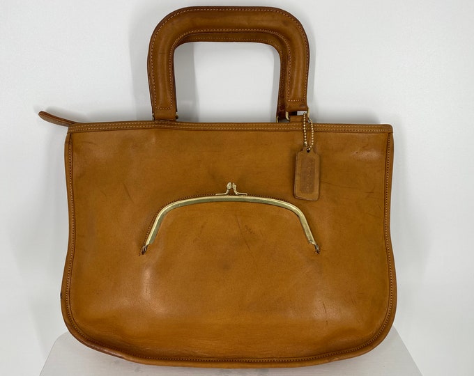 Vintage Early 70's Pre-serial Number Coach Saddle Leather Watermelon ...