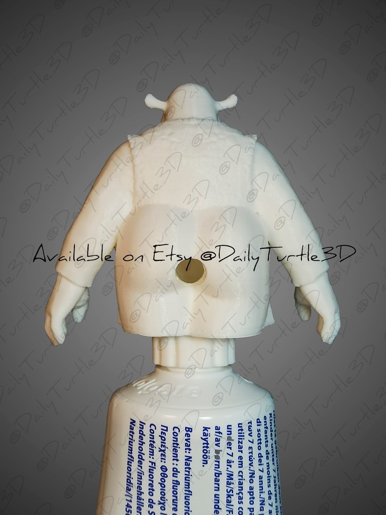Shrek toothpaste topper upgraded version - Pooping Shrek - Etsy España