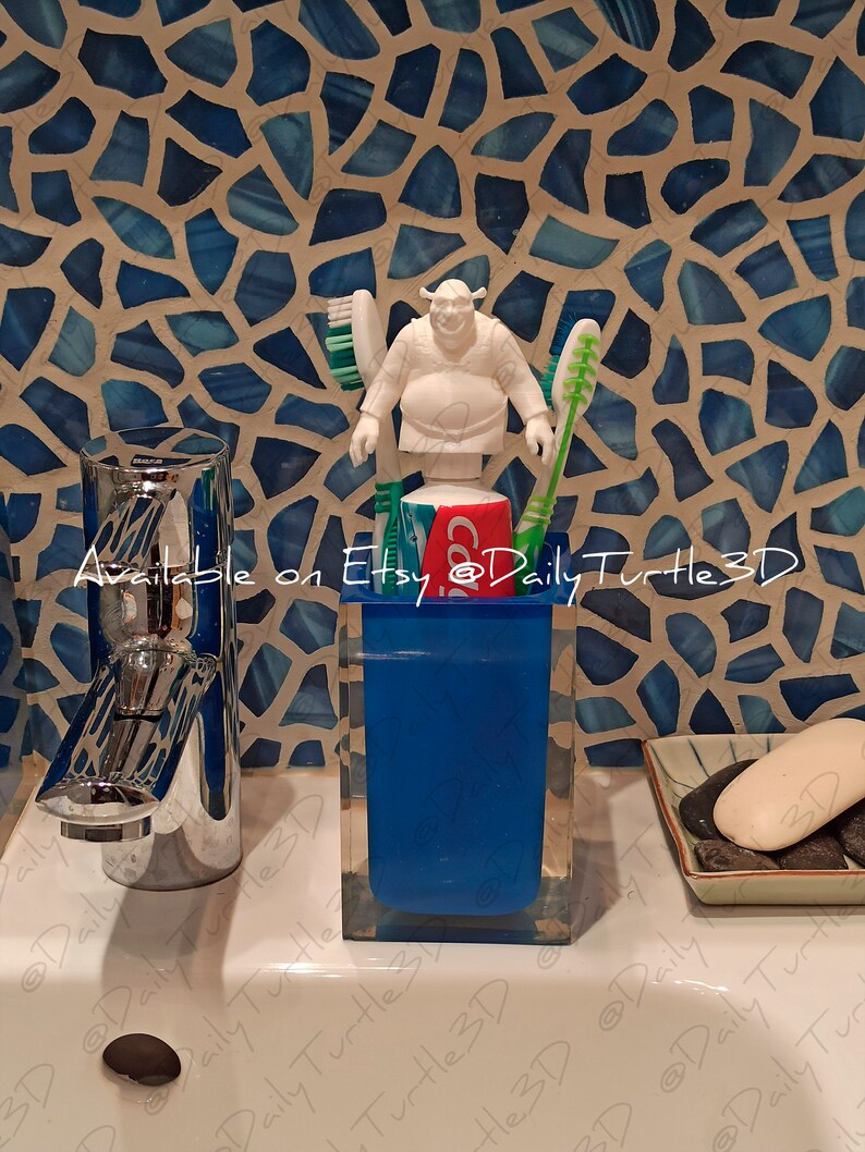 Shrek toothpaste topper upgraded version - Pooping Shrek - Etsy España