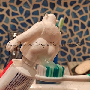 Shrek toothpaste topper upgraded version - Pooping Shrek - Etsy España
