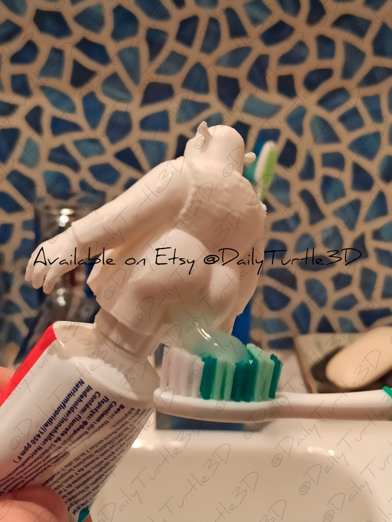 Shrek toothpaste topper upgraded version - Pooping Shrek - Etsy España