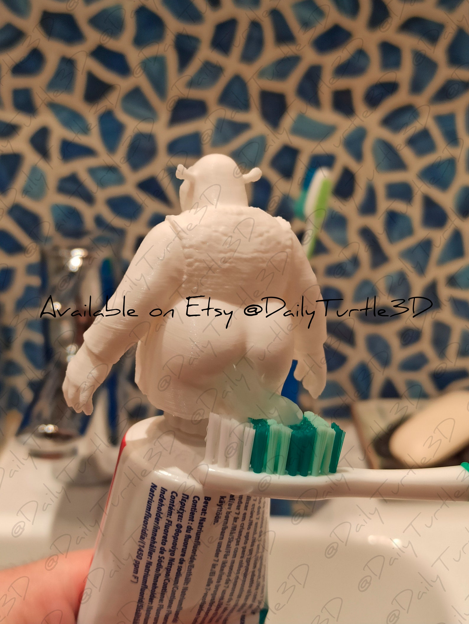 Shrek toothpaste topper upgraded version - Pooping Shrek - Etsy España