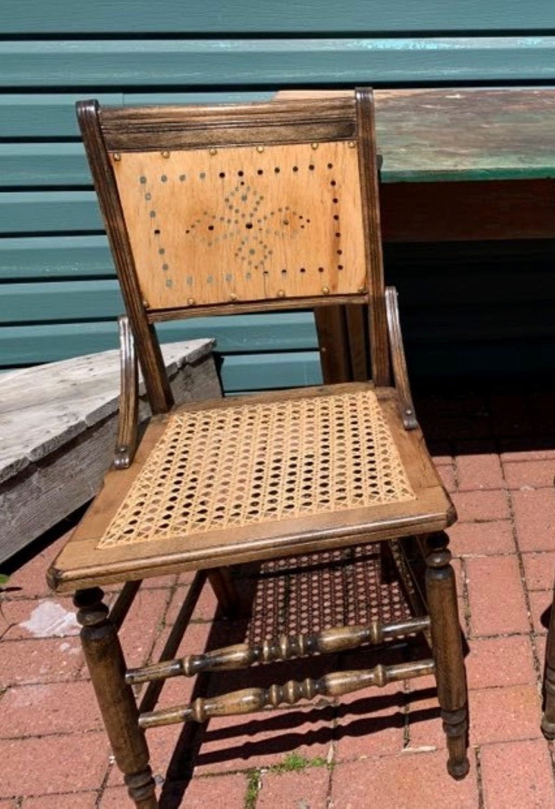 Unique Caned Chair - Etsy