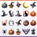 Halloween Watercolor Clipart Collection Pack. 40 Transparent PNG. Fall ...