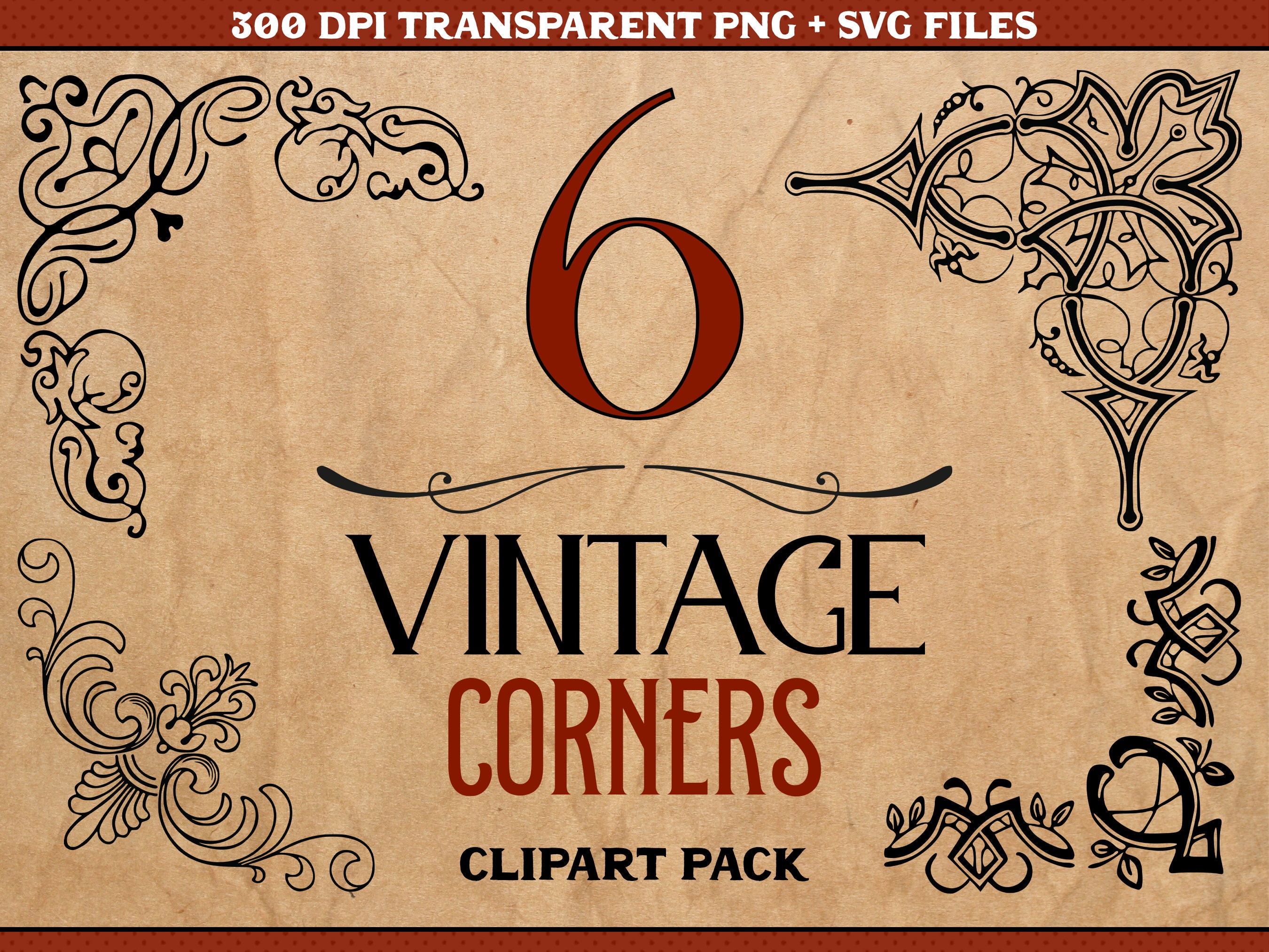 Vintage Photo Corners Png
