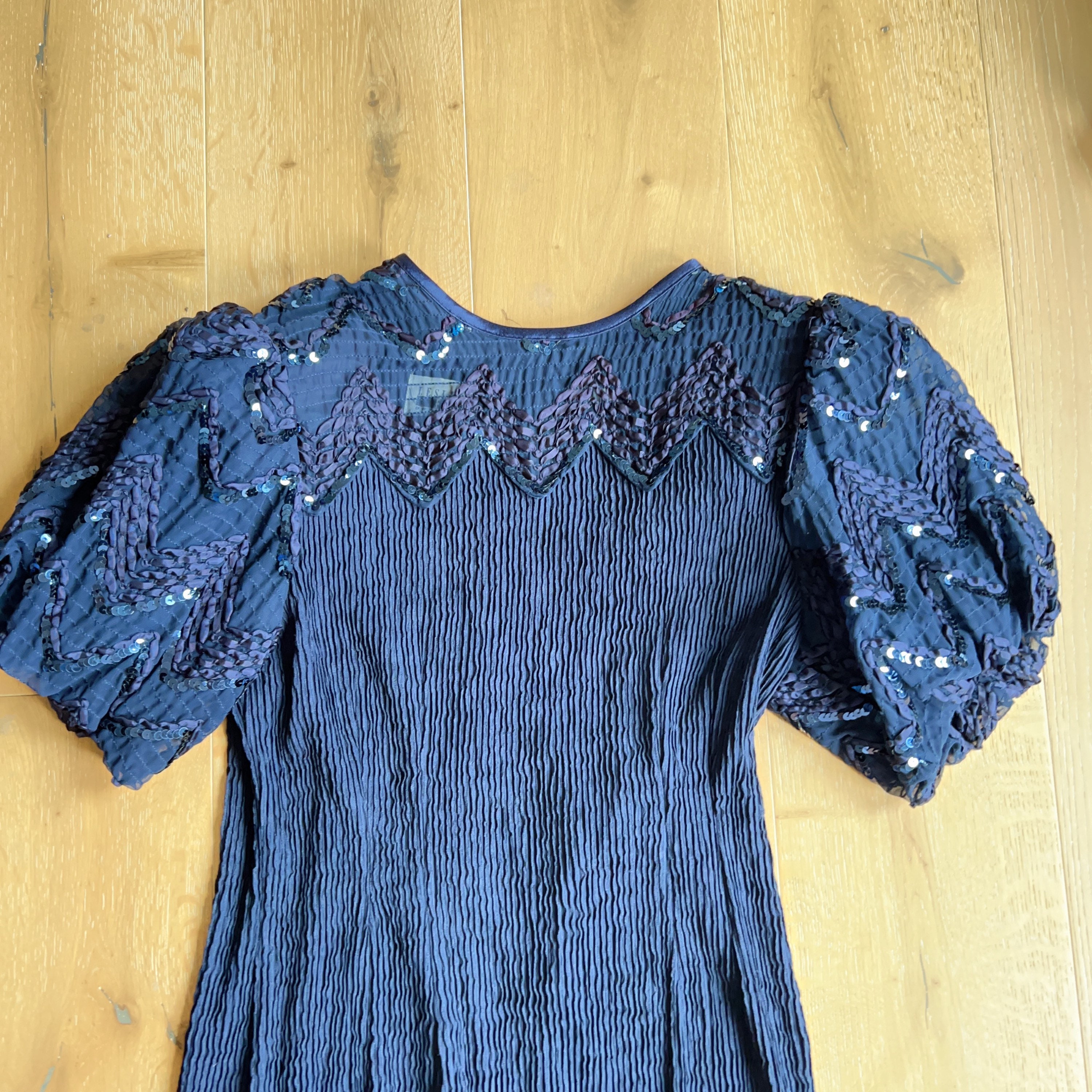 Vintage Puff Sleeve Dress Etsy