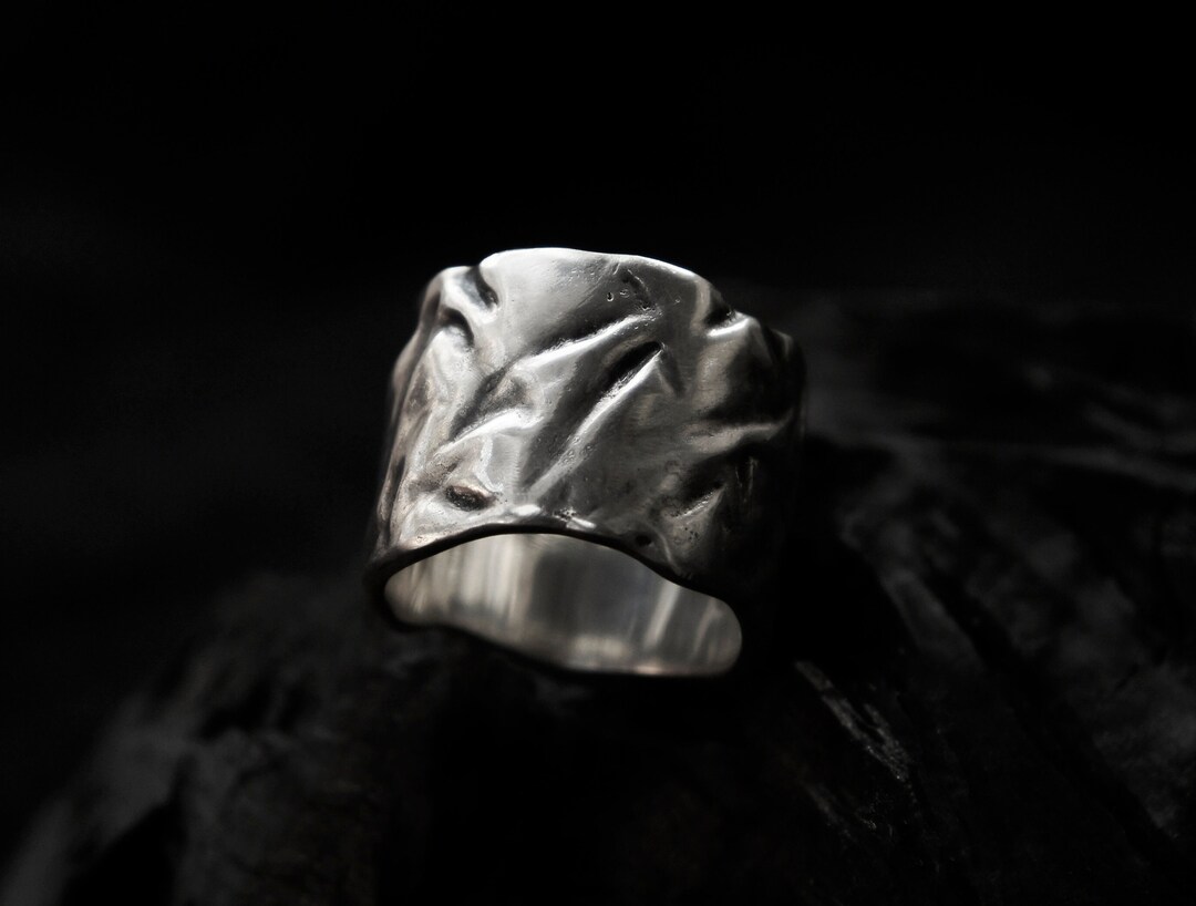 Shiver (US 7 3/4) Brutalist Ring, Bold Silver Ring, Brutalist Sterling ...