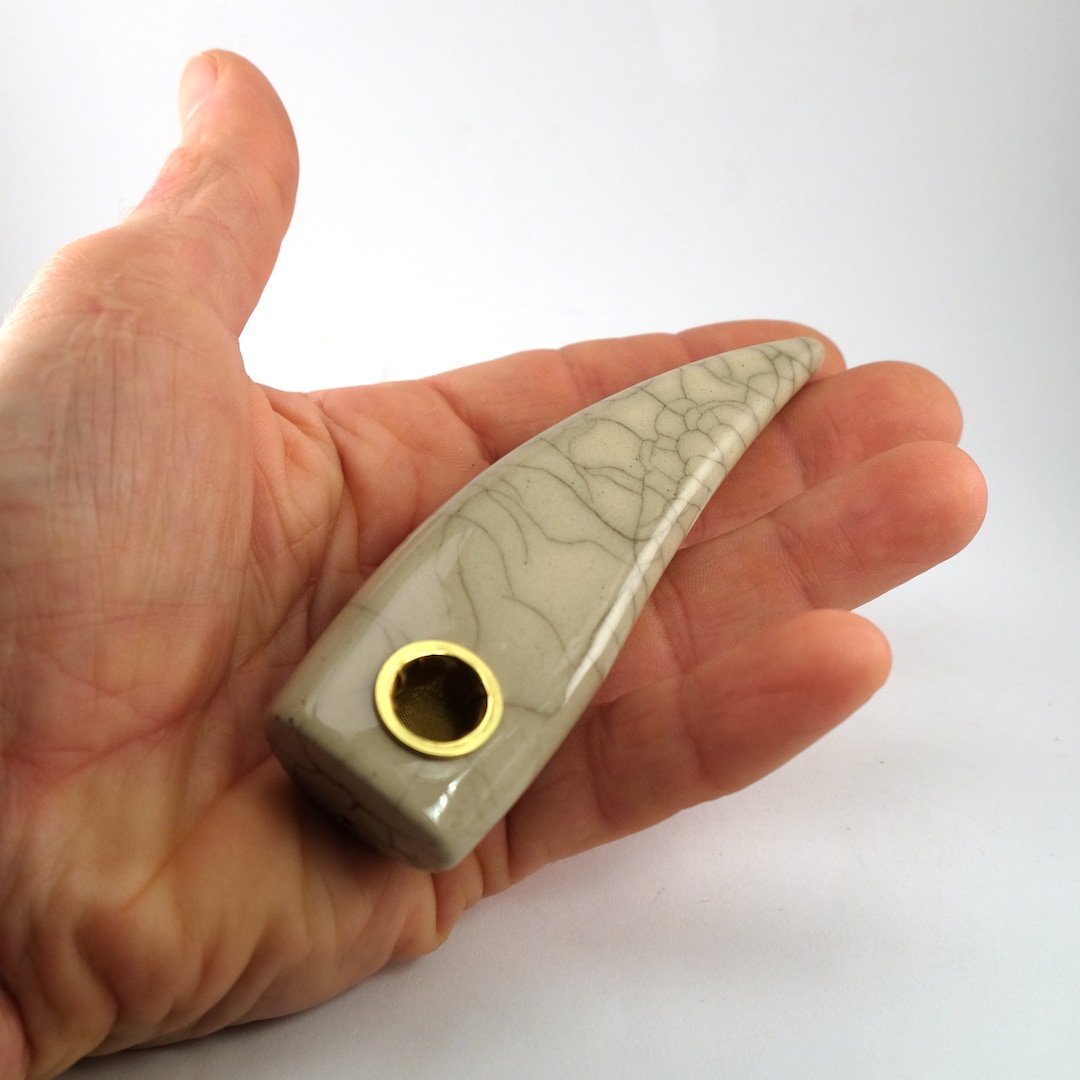 Lightweight Ceramic Pipe Porcelain Chillum Hand Pipes Unique Hippie ...