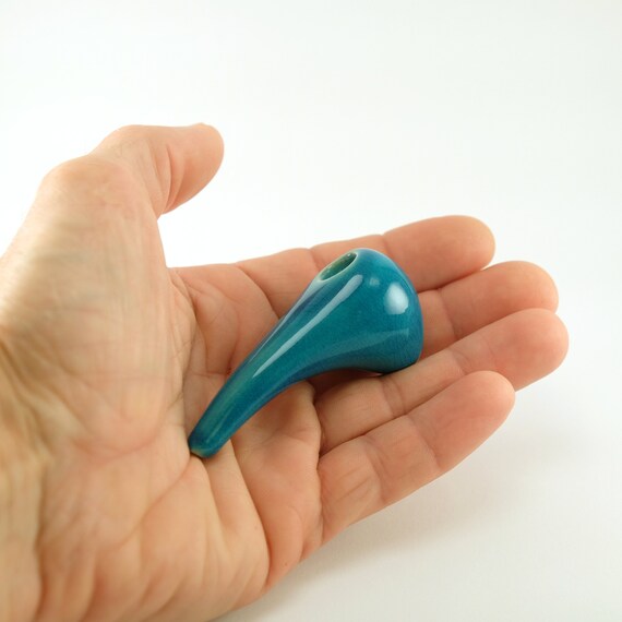 Small Ceramic Pipe Porcelain Chillum Hand Pipes Unique Pipe - Etsy