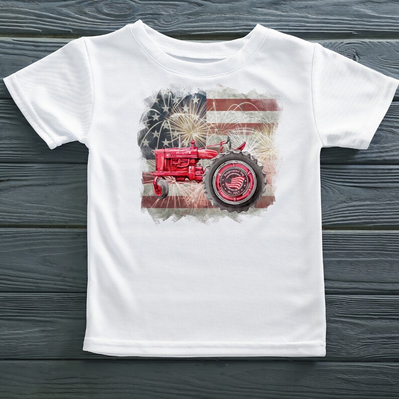 Tractor Png, US Flag, Independence Day, Fireworks Digital Download, Old ...