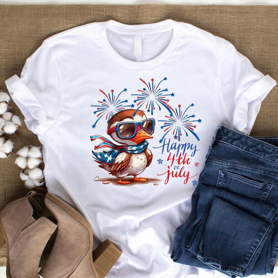 Happy 4th of July Png Download, Retro Patriotic Bird Digital Download ...
