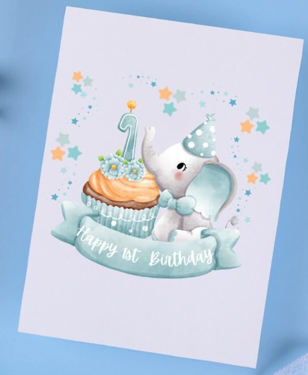 Happy Birthday 1st Birthday, Baby Boy First Birthday Png Download, Png ...