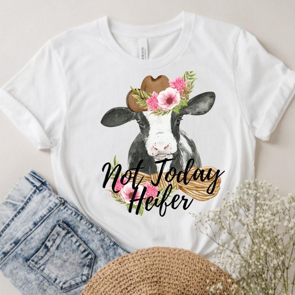 Not Today Heifer Png Download, Png Holstein Cowfile, Digital Download ...