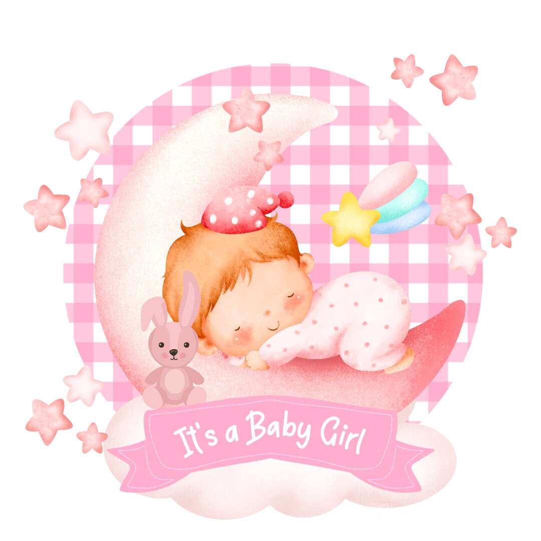 It's a Girl Png Download Png Baby Shower File Digital - Etsy
