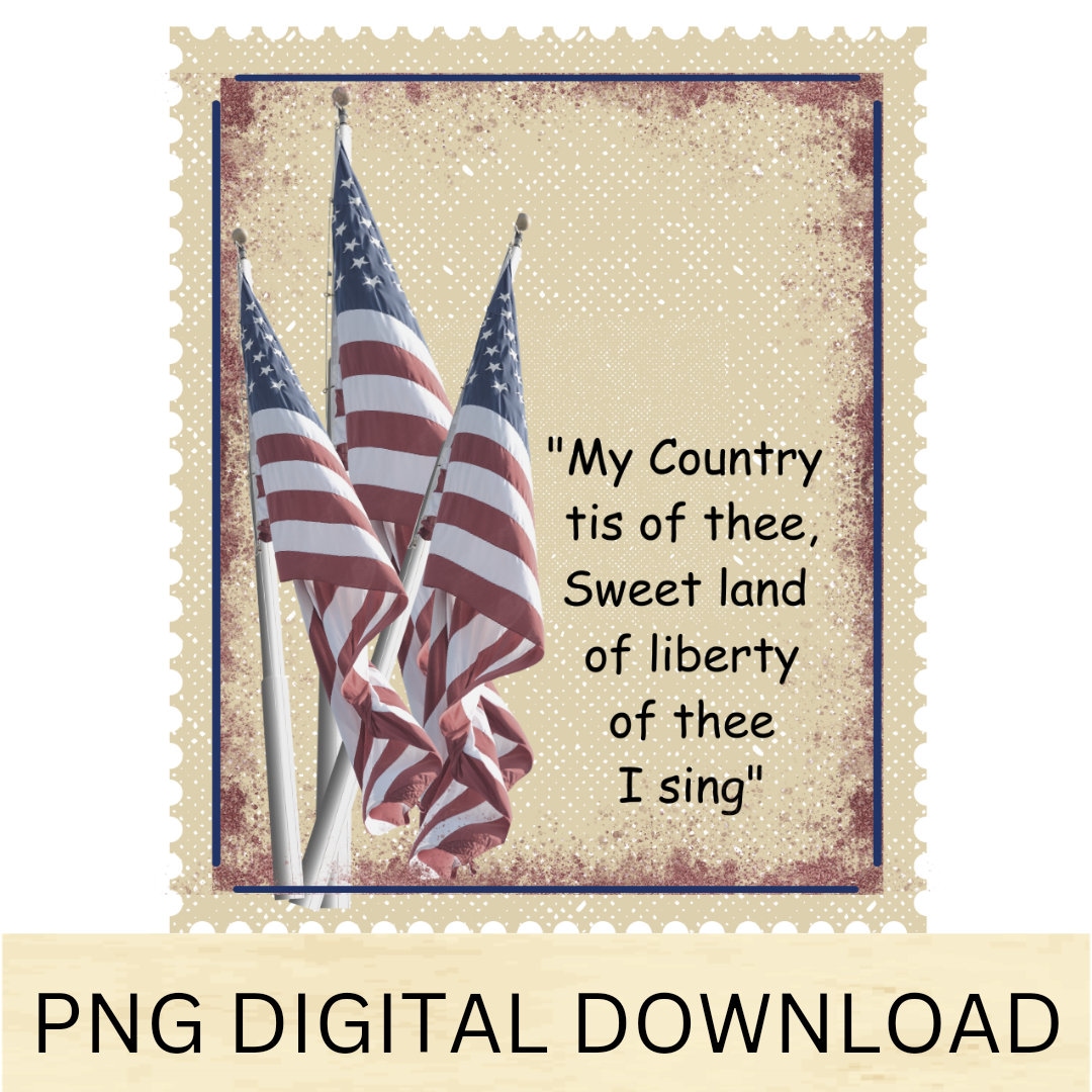 My Country Tis of Thee Sweet Land of Liberty of Thee We Sing PNG ...
