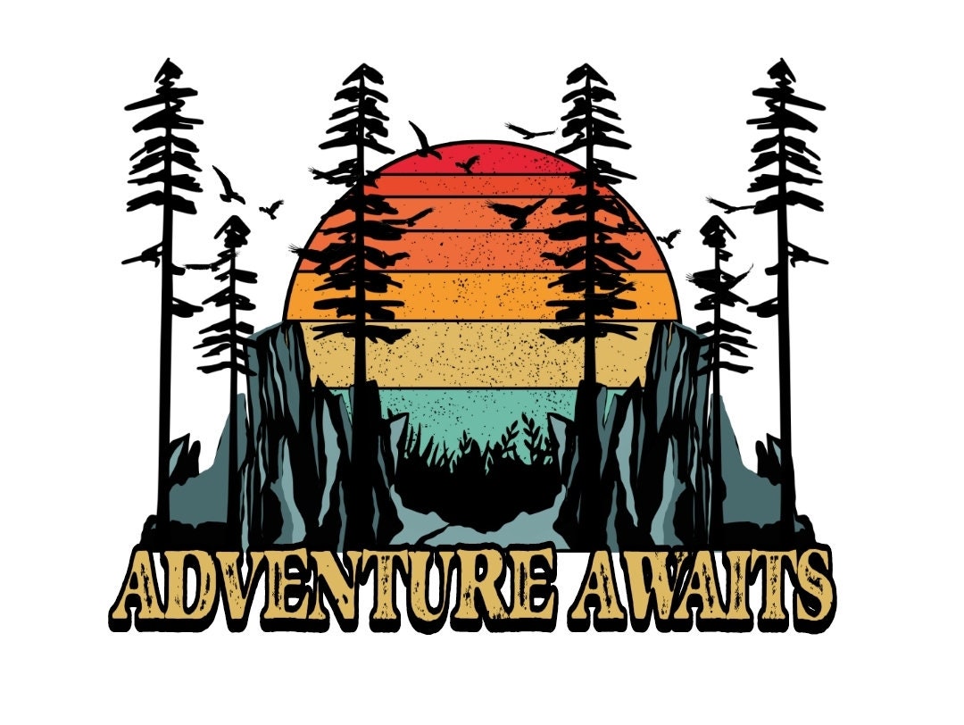 Adventure Awaits Png Download, Png Mountains File, Digital Download ...