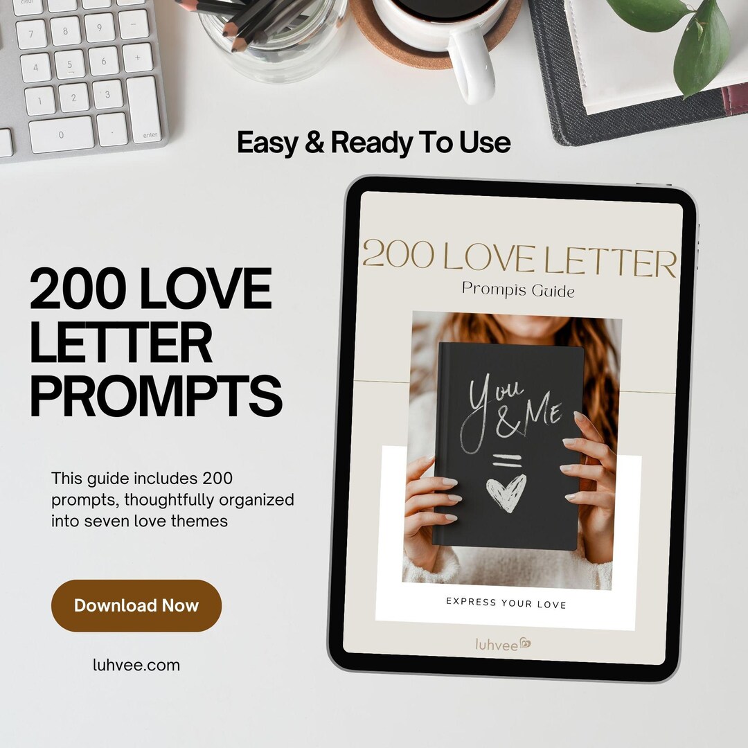 200 Love Letter Prompts, Romantic Writing Guide (printable PDF) - Etsy