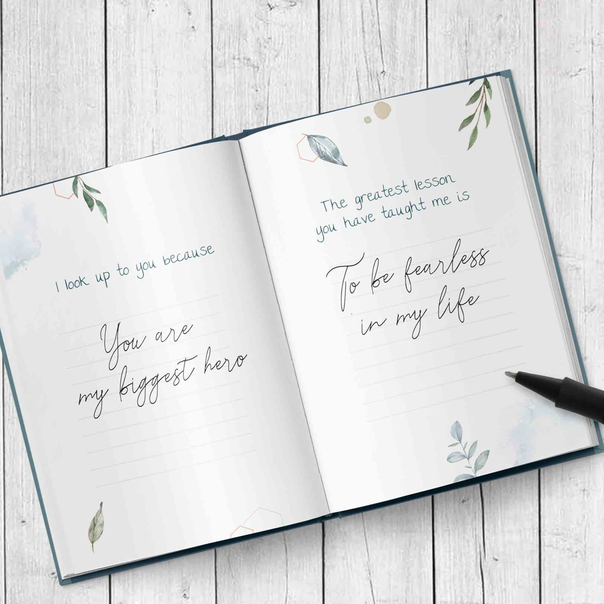 Personalized Fathers Day Book, Gift for Dad, Custom Father's Day Gift ...