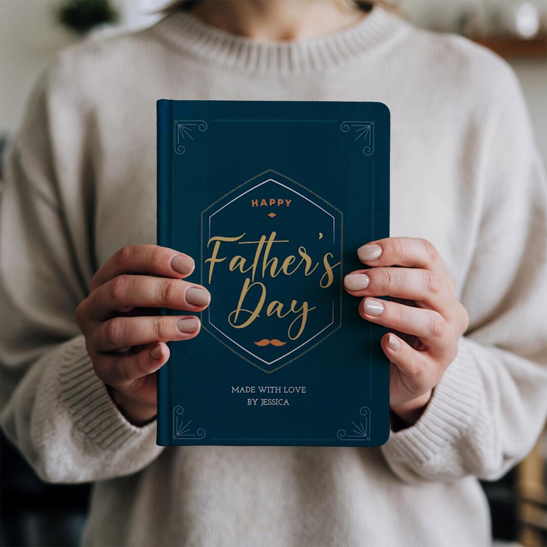 Personalized Fathers Day Book, Gift for Dad, Custom Father's Day Gift ...