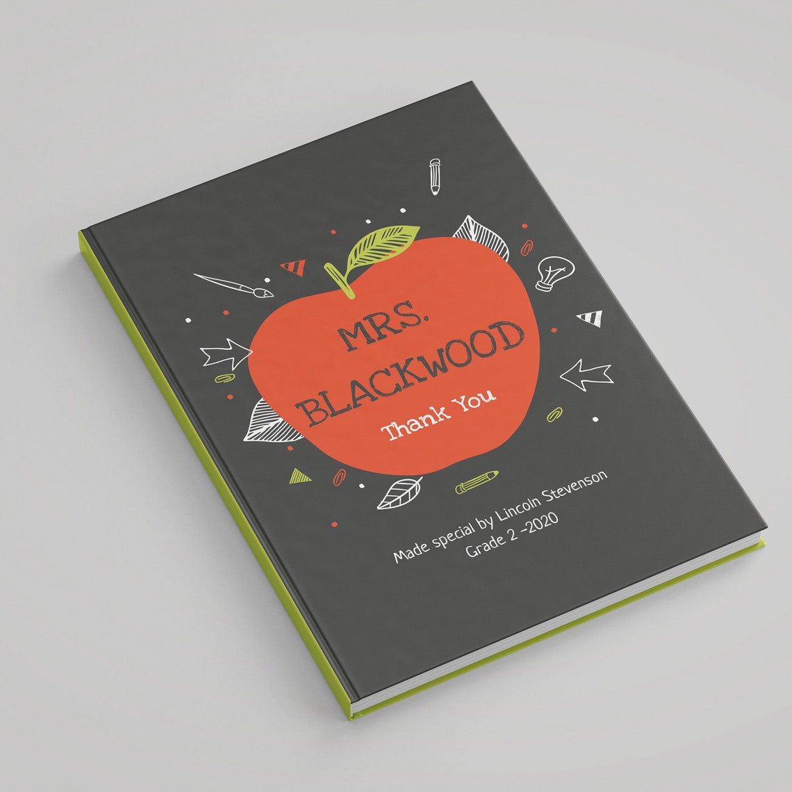 Thank You Teacher Book Personalized Teacher Gifts Teacher - Etsy