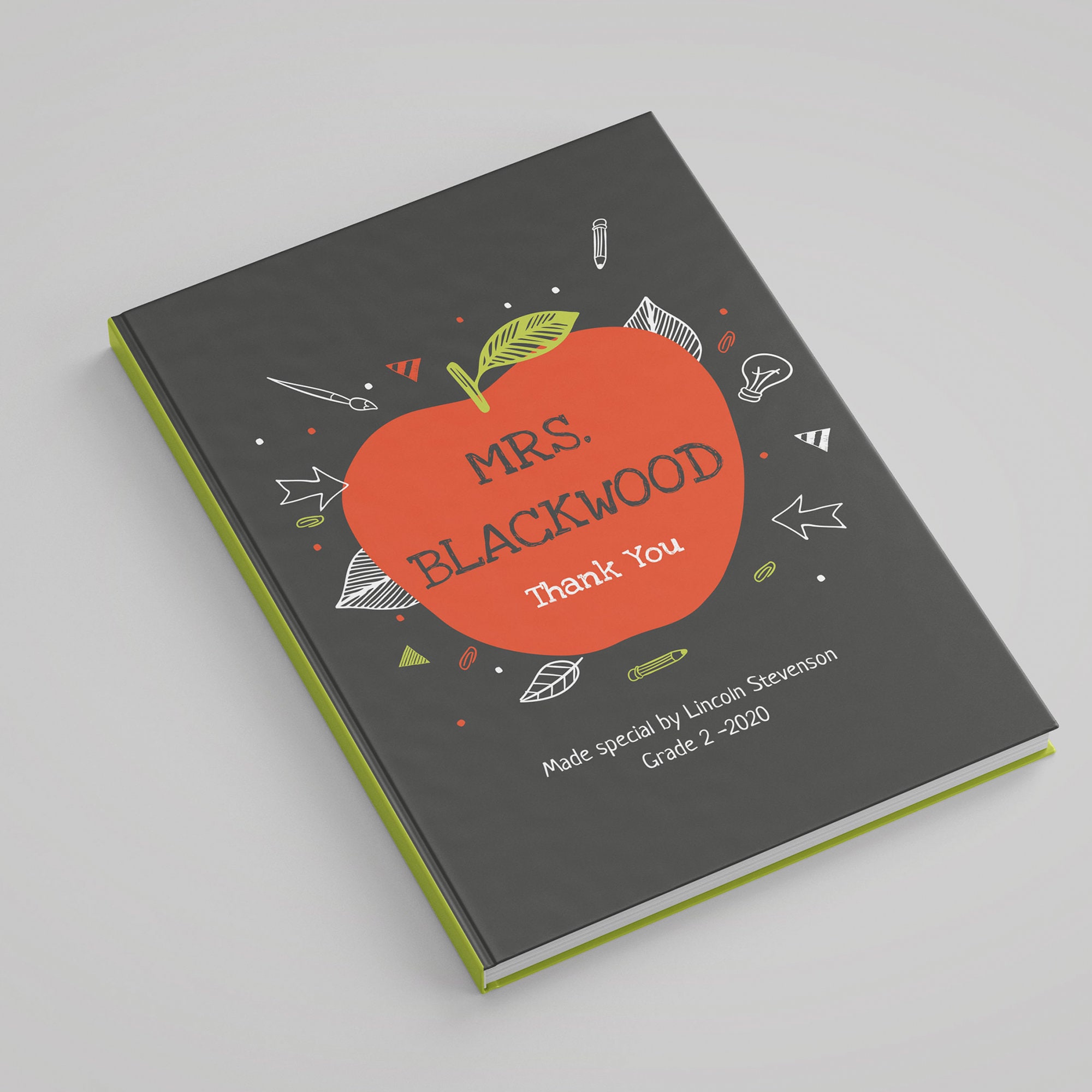 Thank You Teacher Book Personalized Teacher Gifts Teacher - Etsy