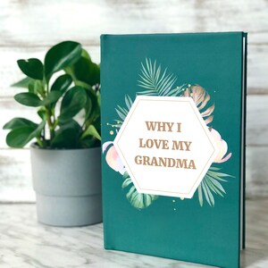 Custom Grandma Book, Personalized Keepsake for Grandmother, Mother's ...
