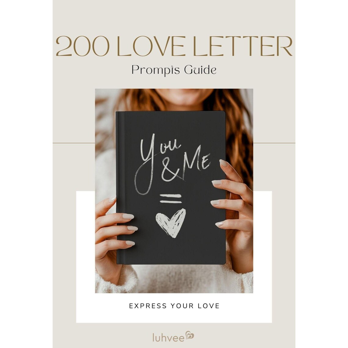 Personalized Love Letter Book + 200 Love Letter Prompts, Gift for Him ...