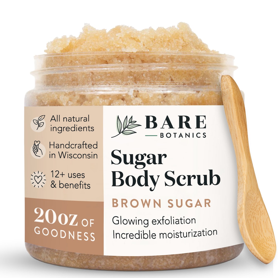 All Natural Brown Sugar Body Scrub | Vanilla Coconut, Full Body ...