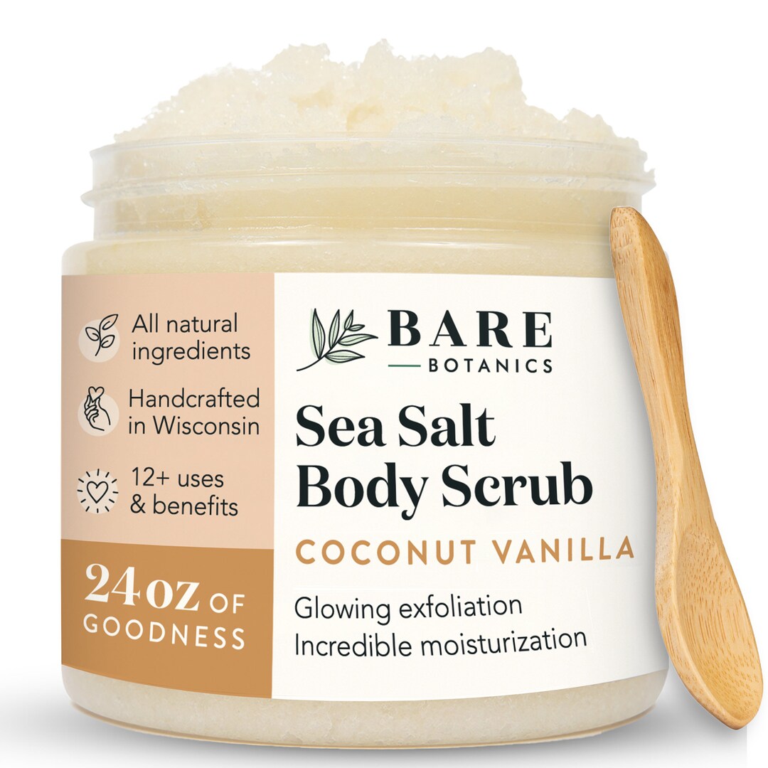 All Natural Body Scrub (net Wt. 24oz) | Gentle Exfoliator, Super ...