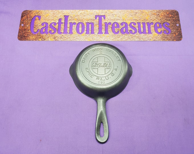 Wow RARE Griswold 2 Cast Iron Skillet 703 Erie PA Usa EPU Slant Logo ...