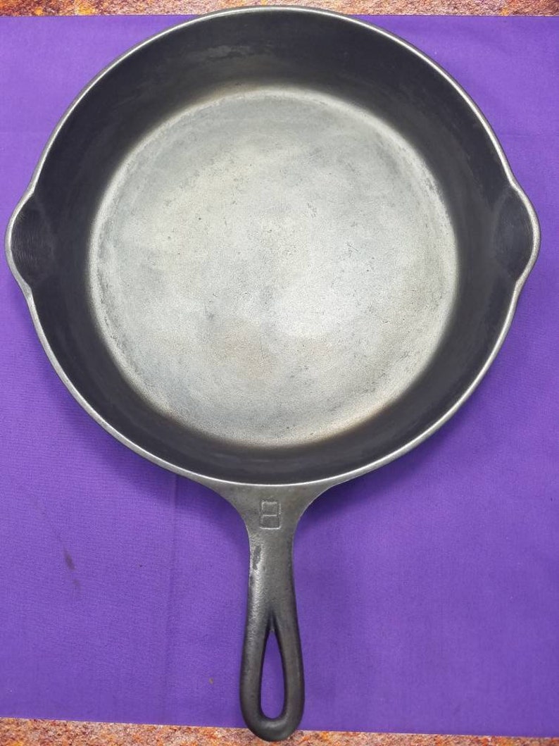 Rare #8 Wagner Milled Bottom Cast Iron Skillet Original Milling Marks ...