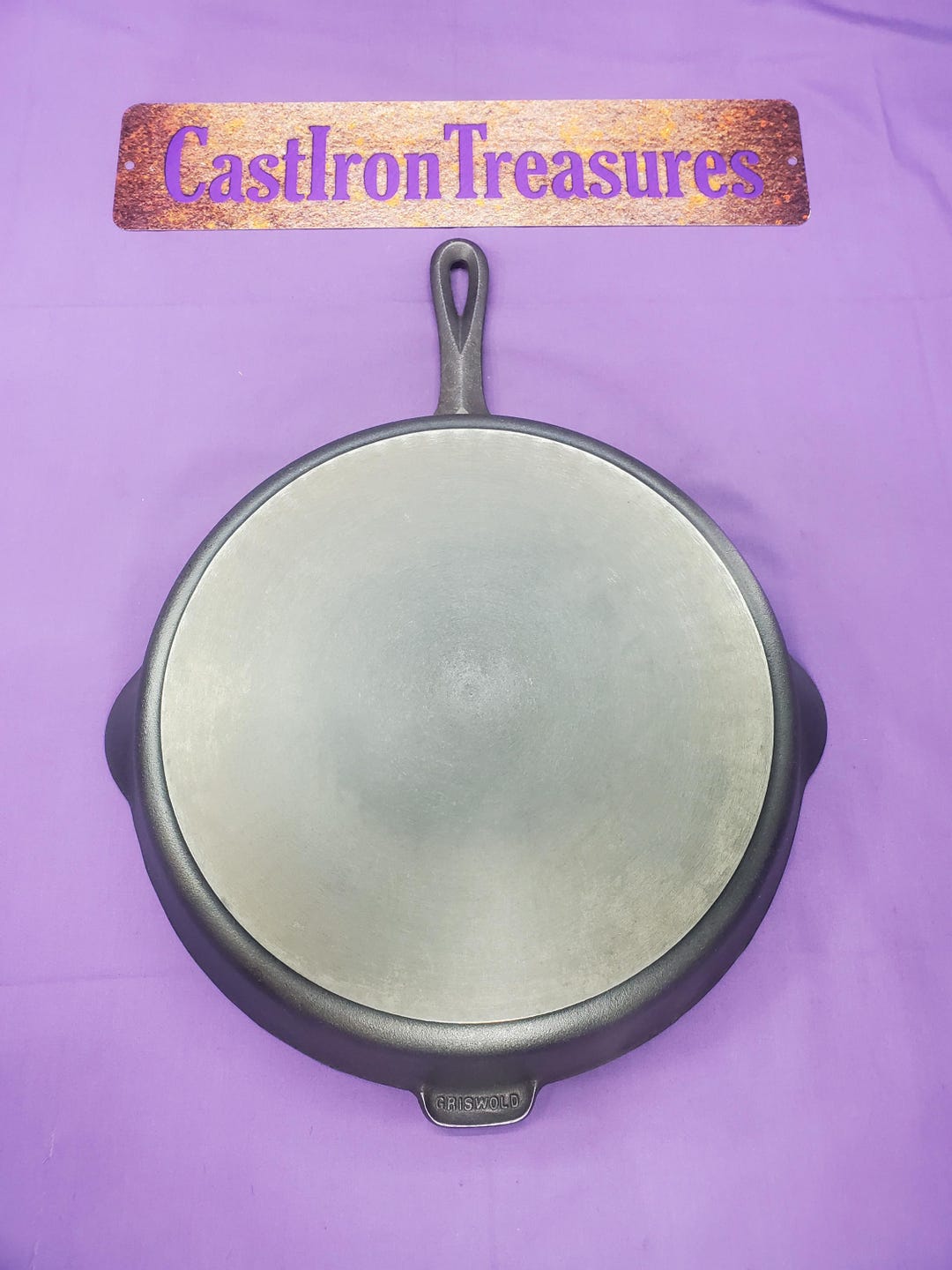 Scarce #13 Griswold Milled Bottom Cast Iron Skillet Assist Tab Clean ...