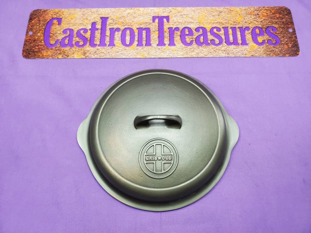 Scarce Griswold 5 Cast Iron Button Logo Skillet Cover Excellent ...