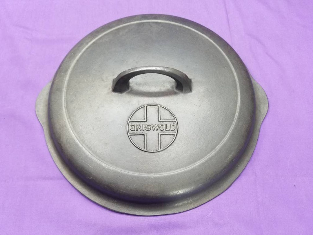 Excellent Griswold #8 Cast Iron Button Logo Skillet Cover High Dome ...