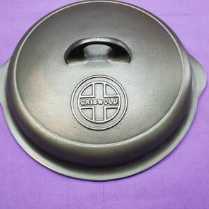 Scarce Griswold 5 Cast Iron Button Logo Skillet Cover - Etsy