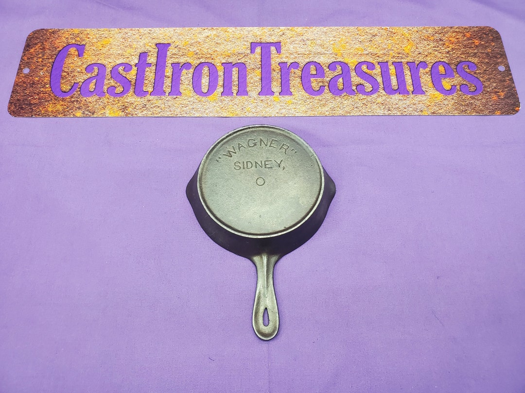 Early "wagner" Sidney #0 Cast Iron Toy Skillet With Strong Heat Ring ...