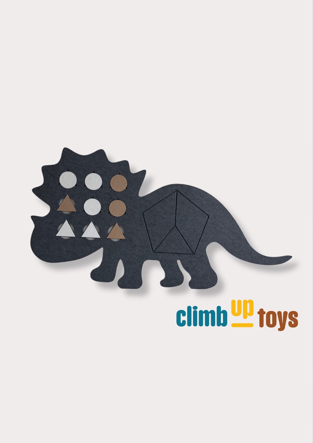 Triceratops Dinosaur Activity Board / Wall Panel for Kids Room ...