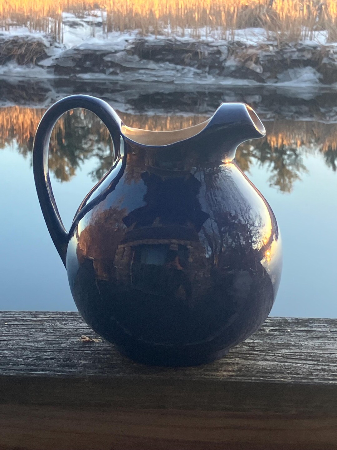 Vintage Red Wing Pitcher - Etsy