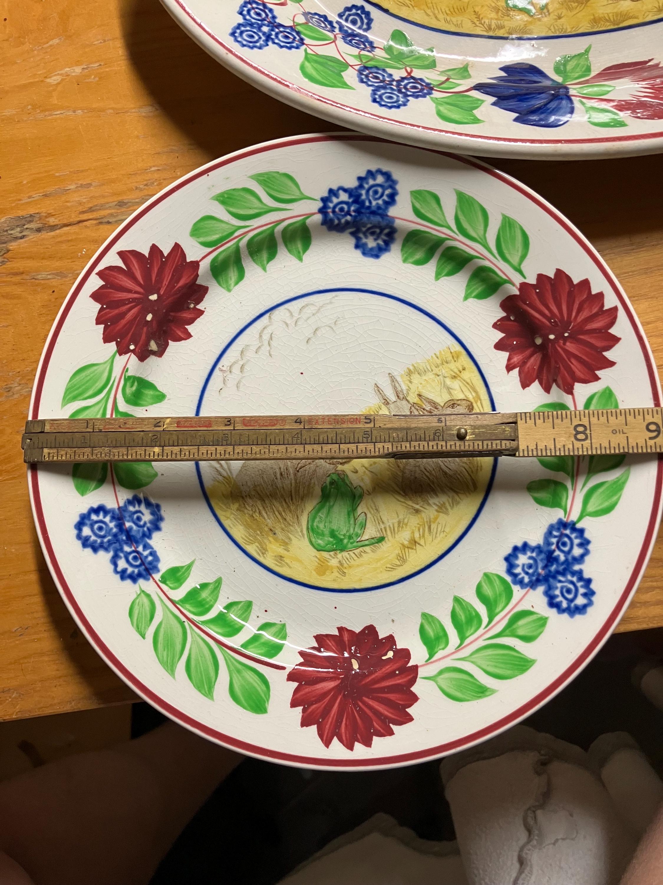 RARE Antique Staffordshire Stick Splatter Rabbitt Frog Ware. Stunning ...