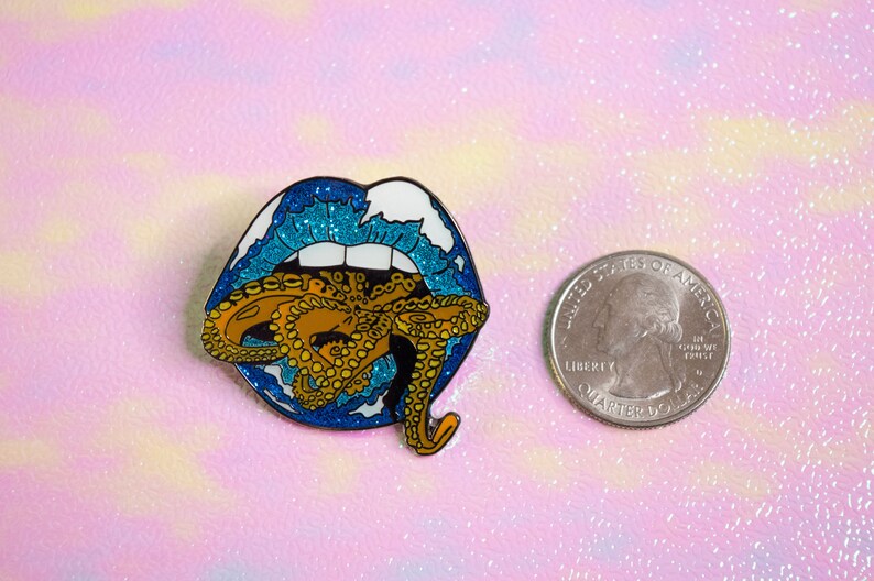 Ocean 1.5 Soft Enamel Pin With Epoxy | Etsy