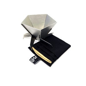 Foldable Pour Over Coffee Maker Cone FLAT PACK Portable V60 Pour Over ...