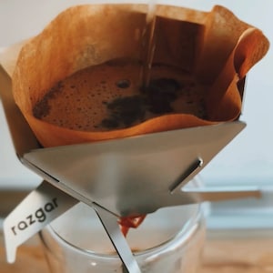 Foldable Pour Over Coffee Maker Cone FLAT PACK Portable V60 Pour Over ...