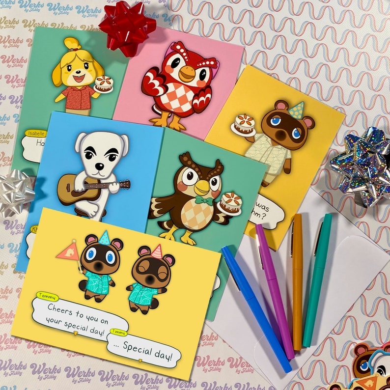 Printable Celeste Birthday Card | *digital Download* | Animal Crossing ...