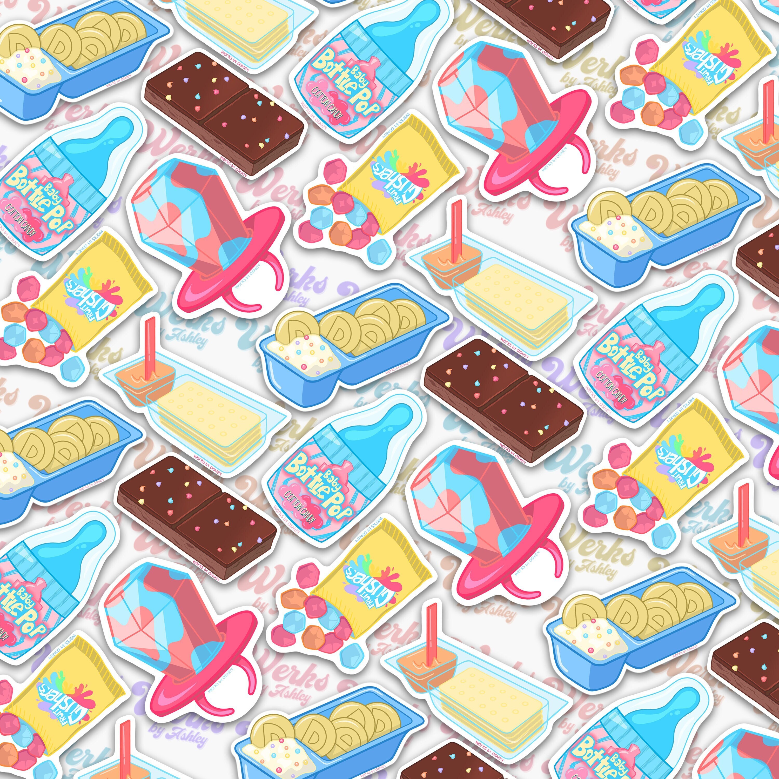 2000s Snack Stickers | Etsy