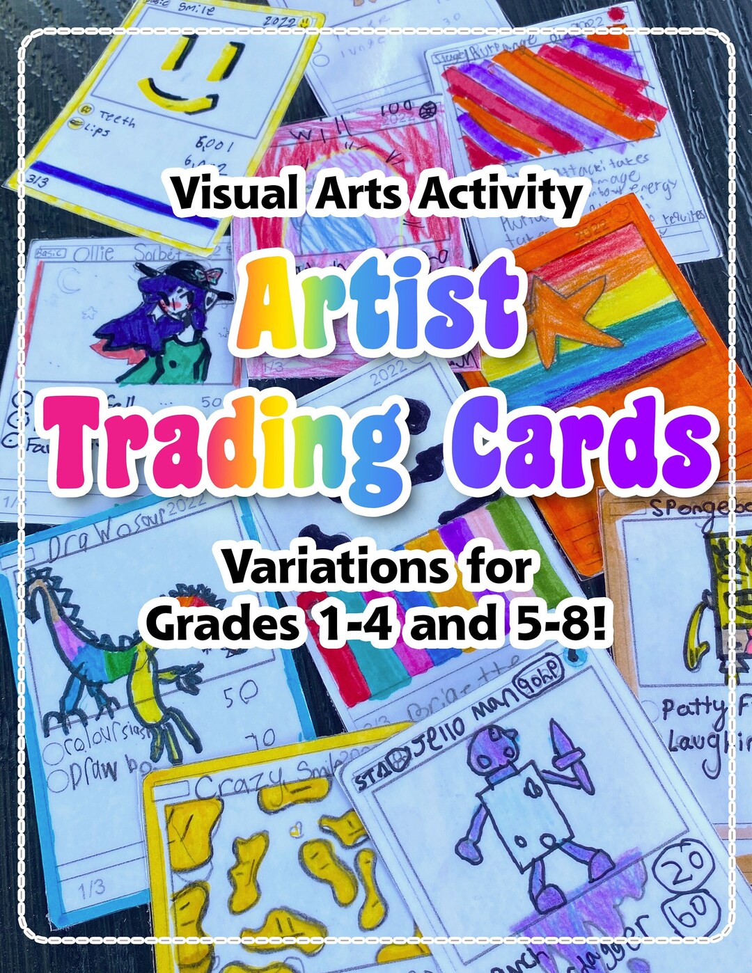 Artist Trading Cards PRINTABLE Elementary Visual Arts Activity for ...