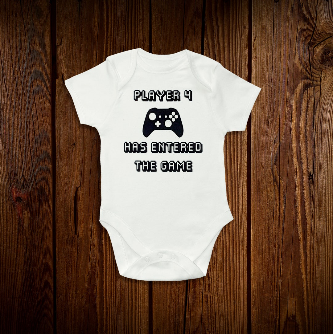 Player 1,2,3,4,5 Has Entered the GAME, Gamer Baby Grow, Baby Shower ...