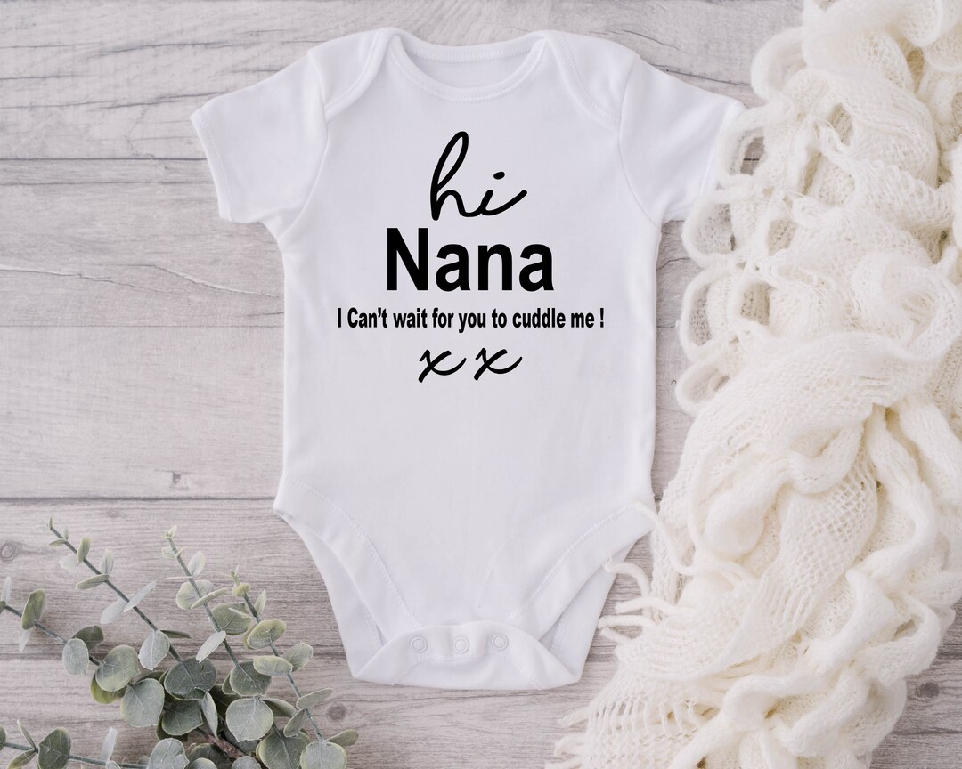 New Nana, Baby Reveal, Hi Nana, Nanny Day, Nanny Gift, New Nanny Gift ...
