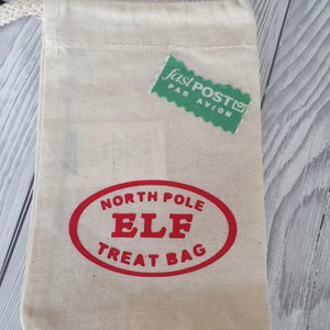 Elf Christmas Elf Elf Treat Bag Christmas Treat Bag North - Etsy UK