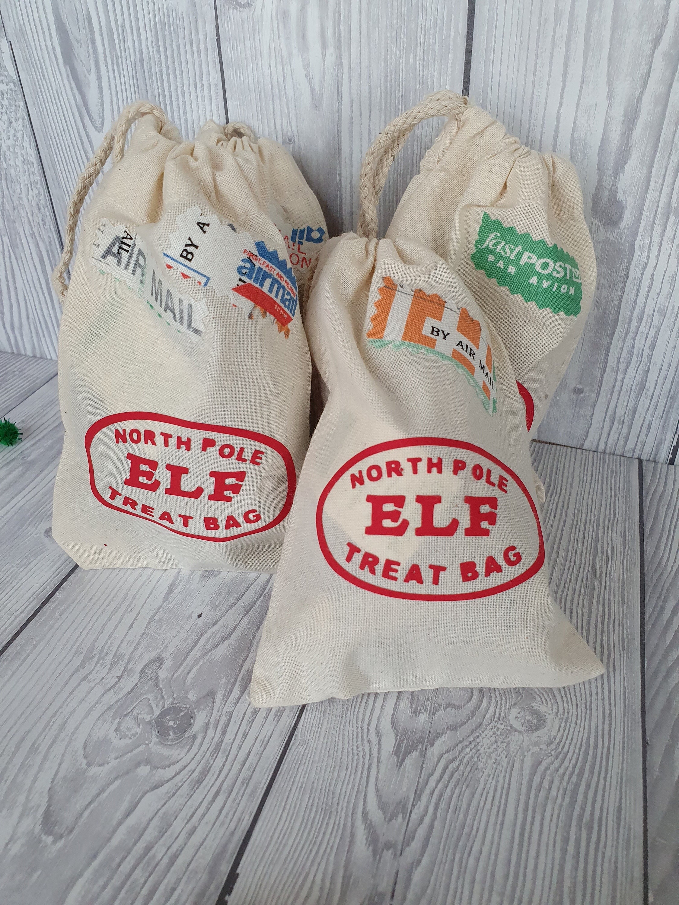 Elf Christmas Elf Elf Treat Bag Christmas Treat Bag North - Etsy UK