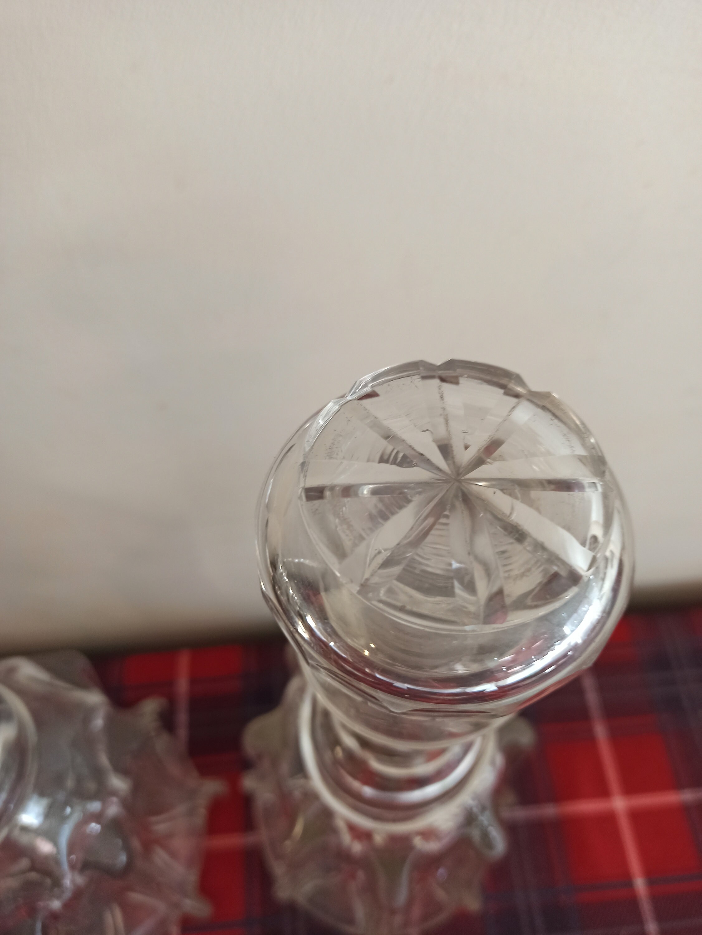 Set of Two Antique Victorian Decanters. Bell Pillar Style. | Etsy